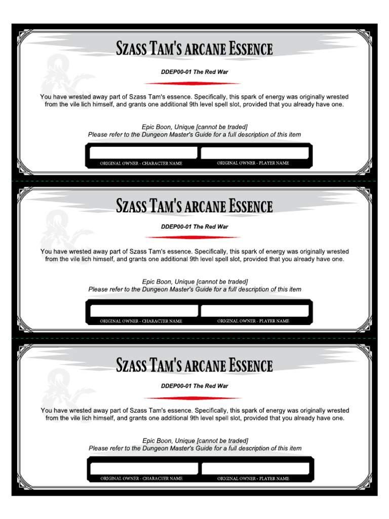 CERT-DDEP00-01 The Red War - T4 - Arcane Essence - Flat | PDF