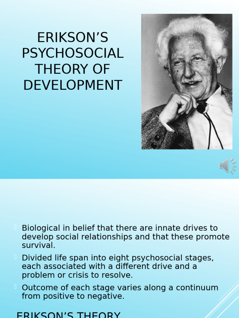 Lecture 12 - Unit 3 - Eriksons(1) | PDF | Child Development | Behavioural Sciences