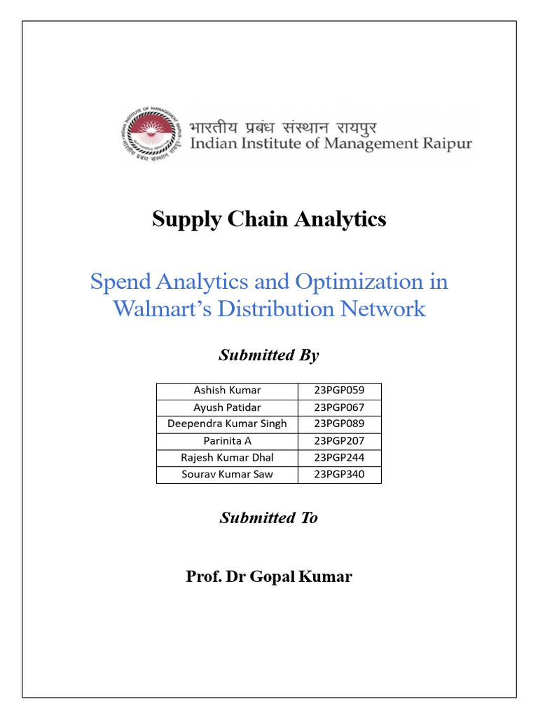 Supply Chain Analytics Project | PDF | Logistics | Supply Chain