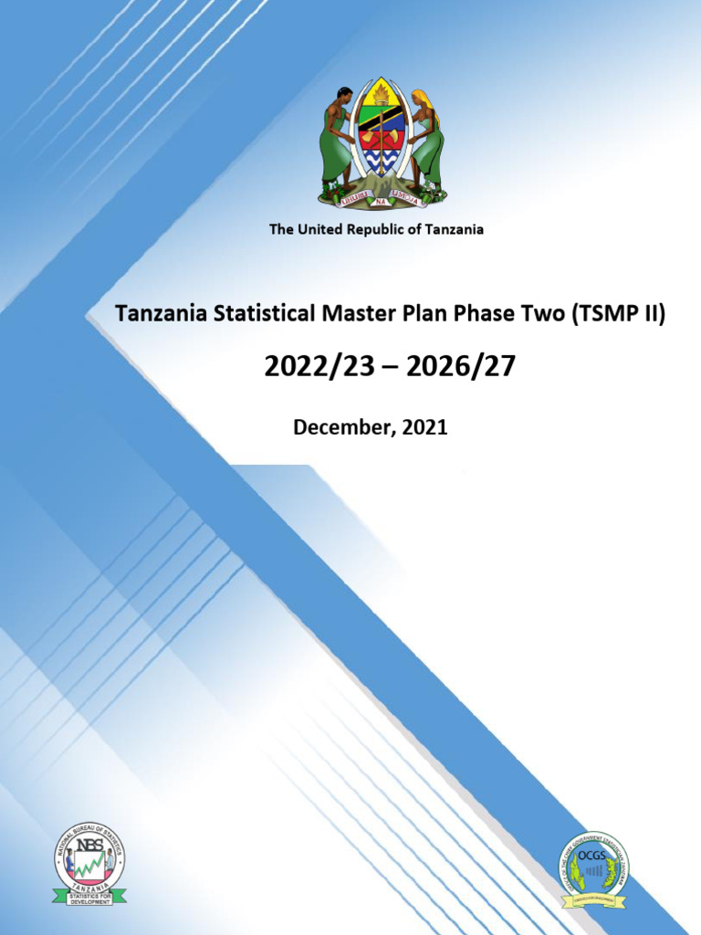 Tanzania Statistical Master Plan II (2022-2026) | PDF | Tanzania ...