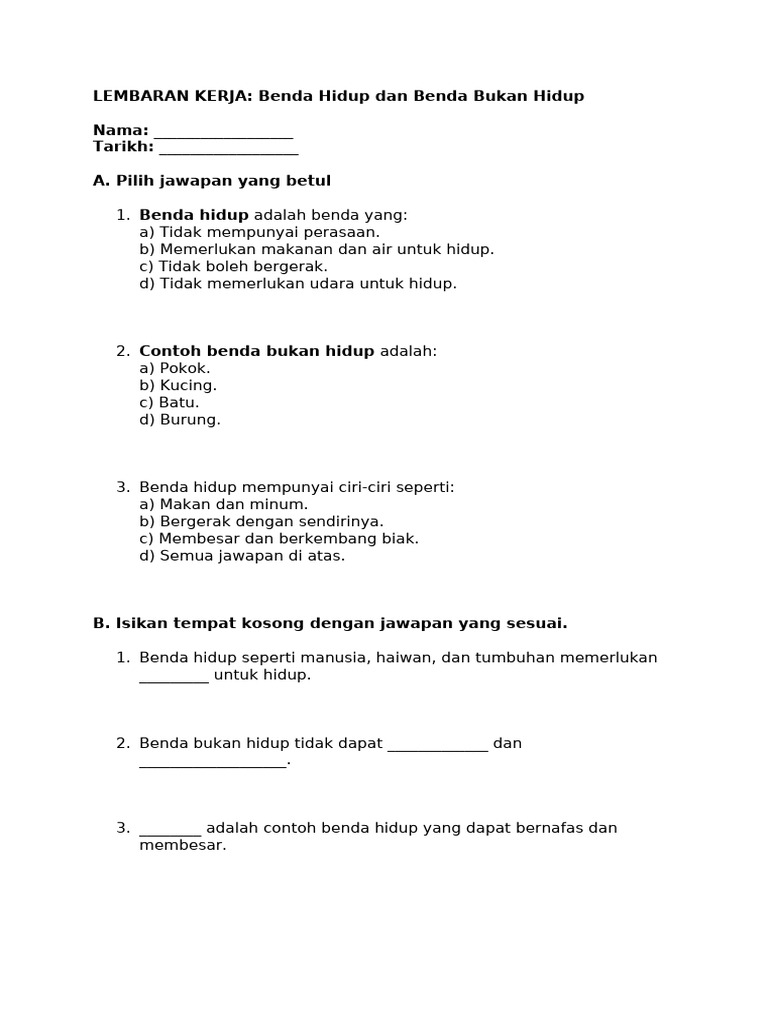 LEMBARAN KERJA Pssas | PDF