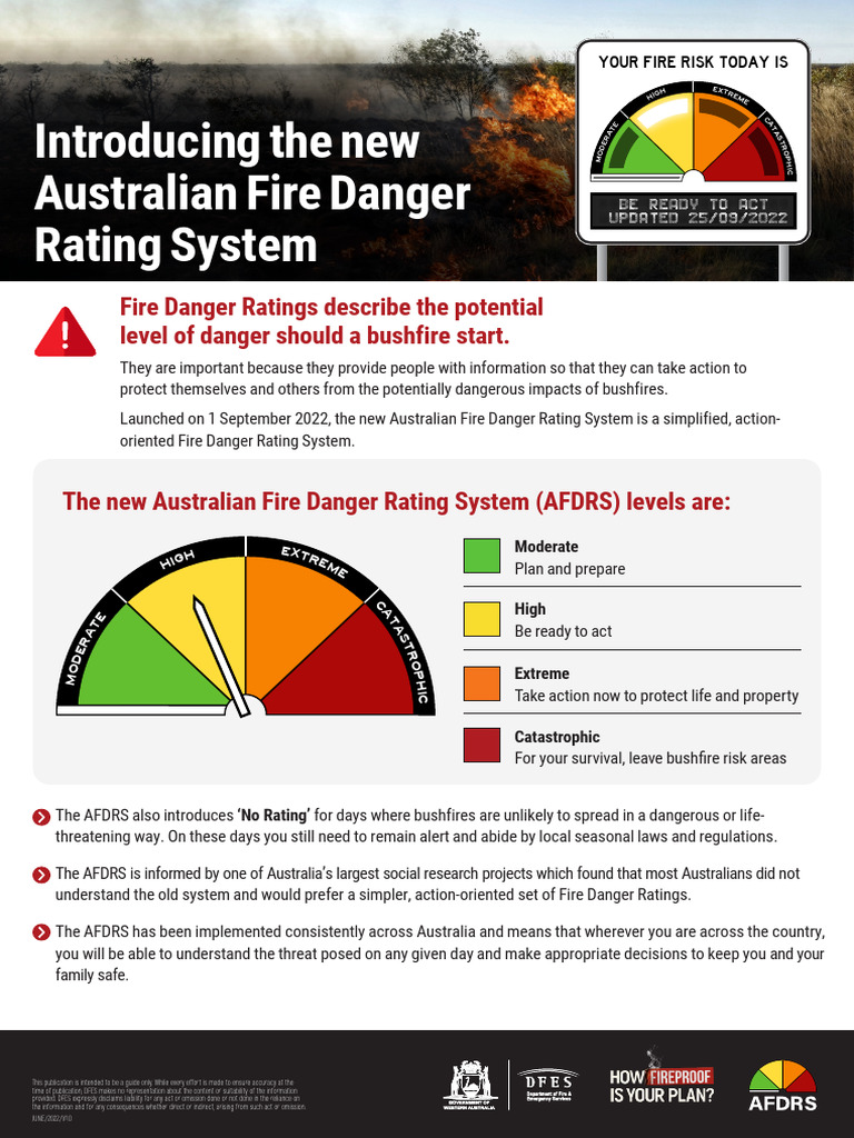 New Australian Fire Danger Ratings Explained | PDF | Forecasting ...