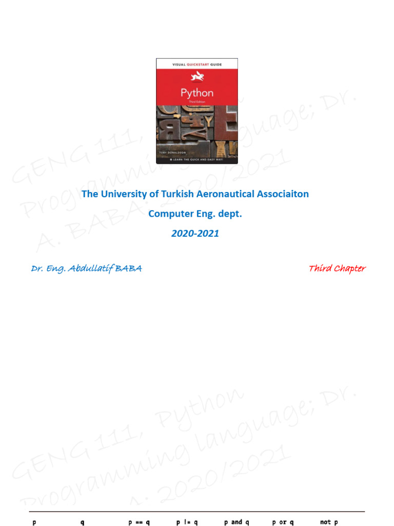 Chapters 3 | PDF | Boolean Data Type | Control Flow