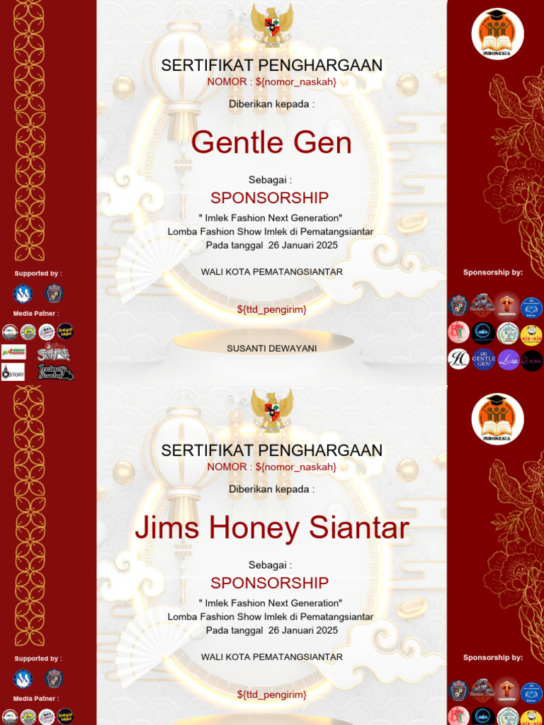 (Buat Banyak 1) (Buat Banyak 1) Merah Putih Emas Elegan Batik Sertifikat Ju_20250122_182151_0000 ...