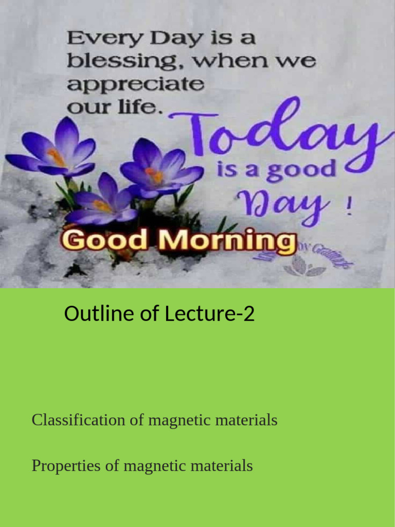 Classification and Properties of Magnetic Materials | PDF | Magnetism ...