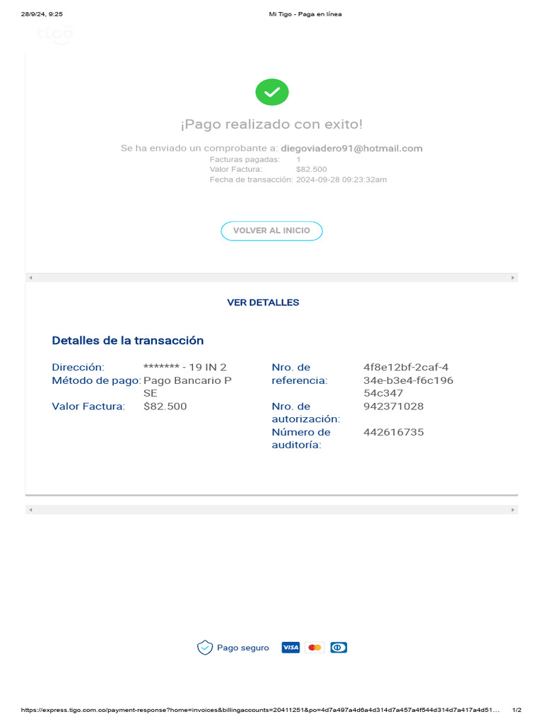 Mi Tigo - Paga en Línea | PDF