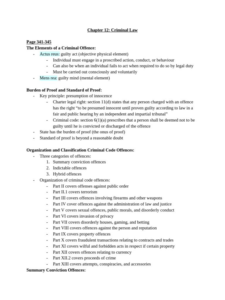 Chapter 12 - Criminal Law | PDF | Statute Of Limitations | Crimes