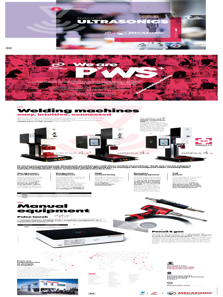 Mecasonic Ultrasonic Range 2022 | PDF | Welding | Construction