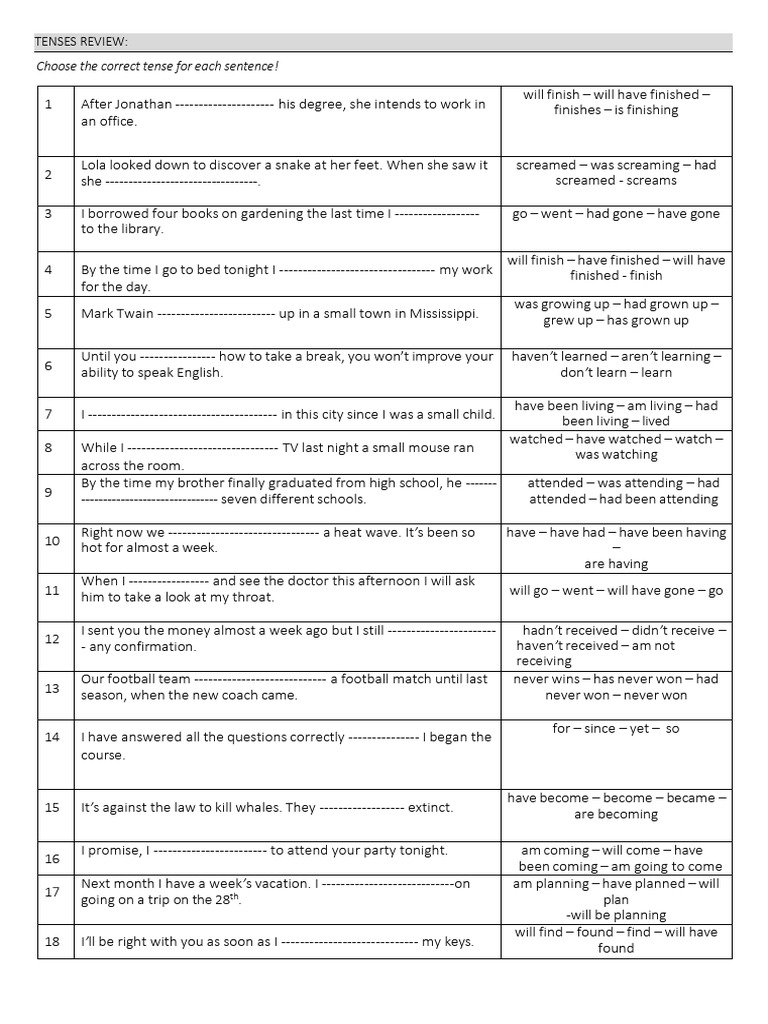 Review-all-tenses-multiple-choice | PDF