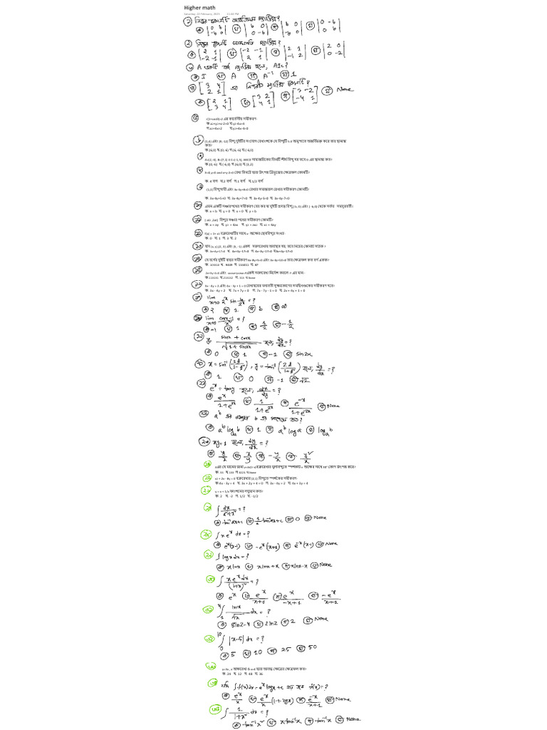 Higher Math Question | PDF