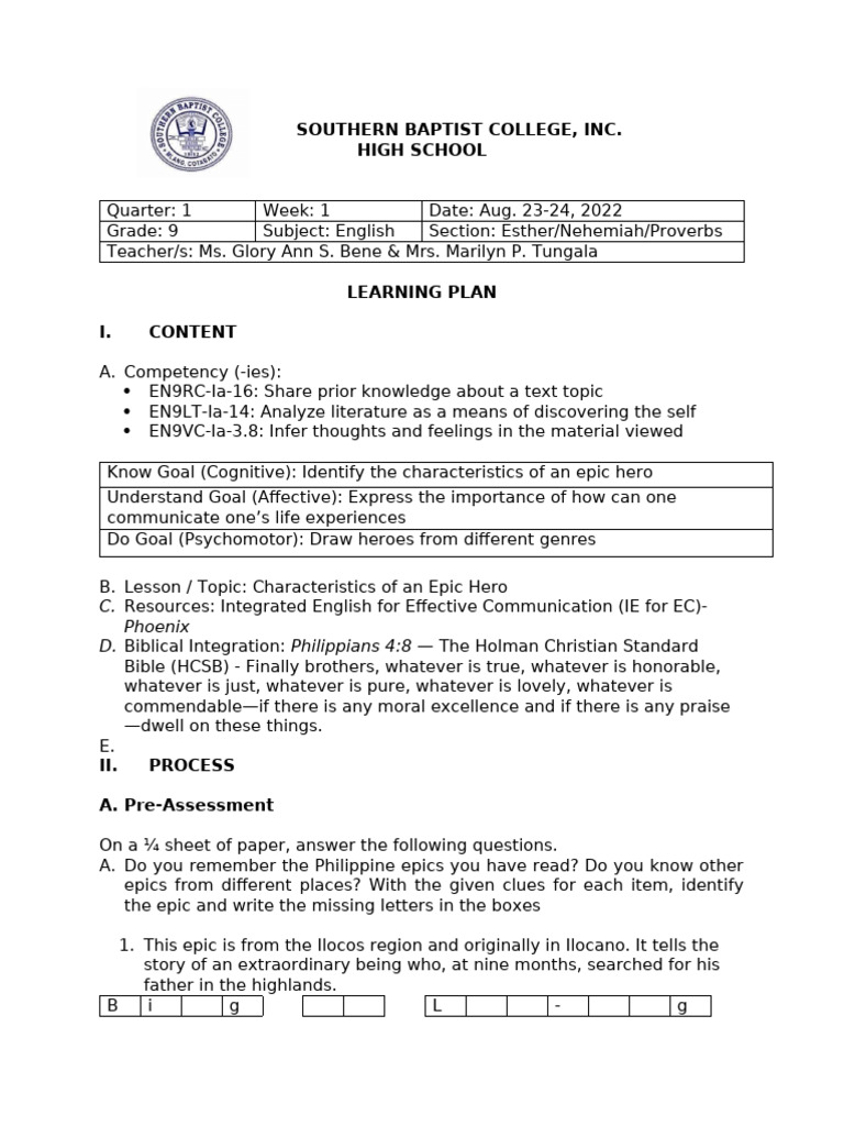 Characteristics of Epic Heroes in Literature | PDF | Epic Poetry | Hero