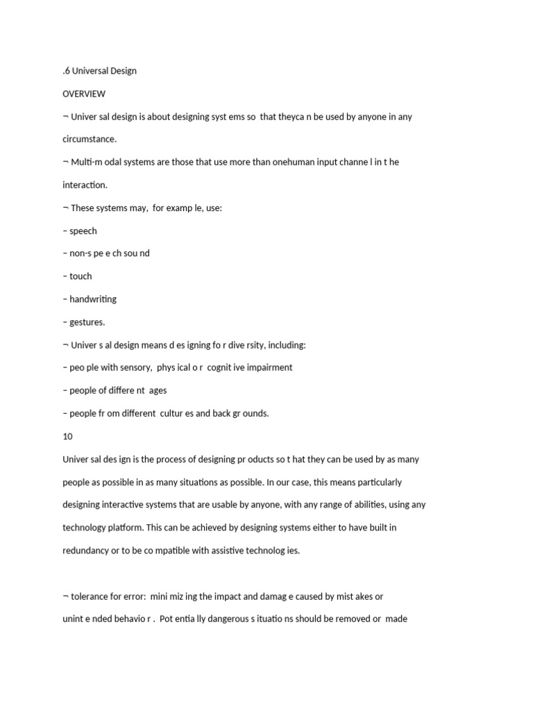 6 Universal Design | PDF | Human Communication | Communication