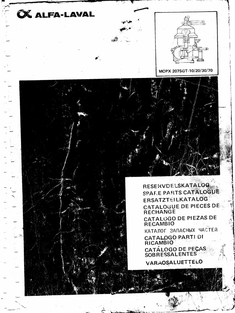 Despiece Alfa Laval MOPX 207 | PDF