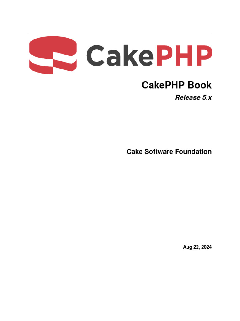 Cake PHP Book | PDF | Computer Engineering | Software Development