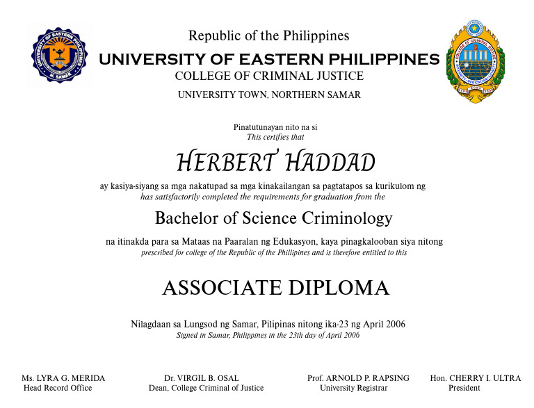 Associate Diploma in Criminology | PDF