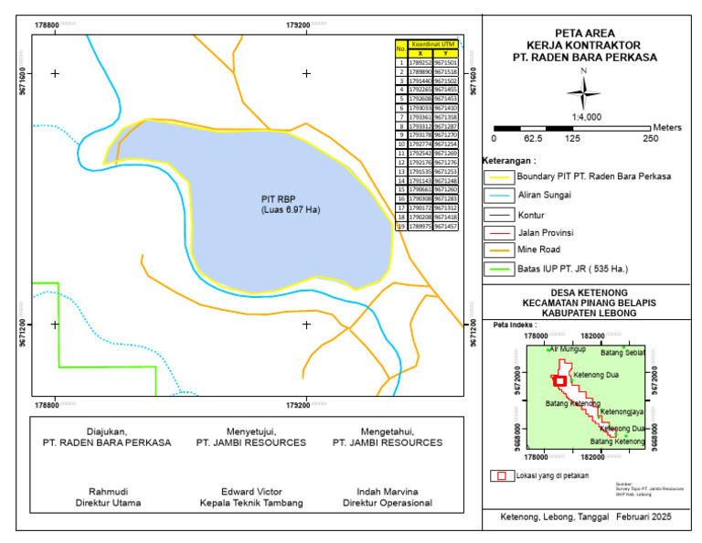 Peta Rencana Blok Pit RBP | PDF