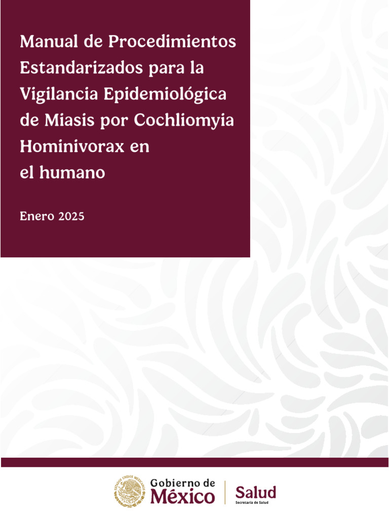 Manual Miasis Por Cochliomyia Hominivorax en Humano 2025 | PDF | Mosca ...
