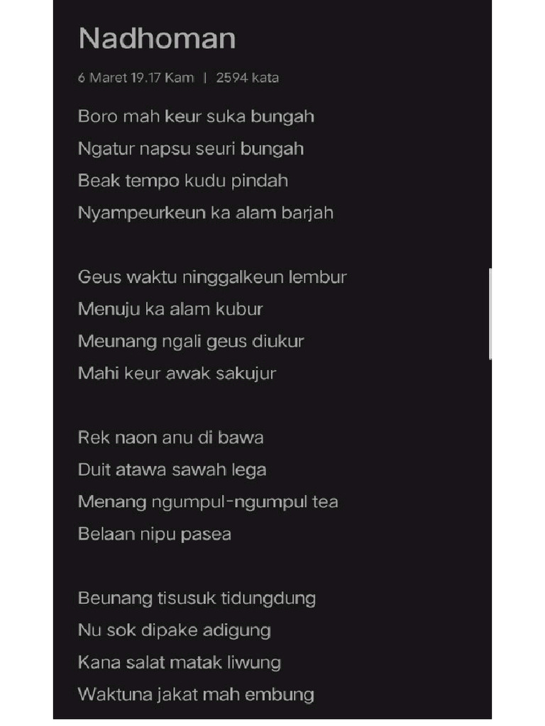 Nadhoman Part 3 | PDF