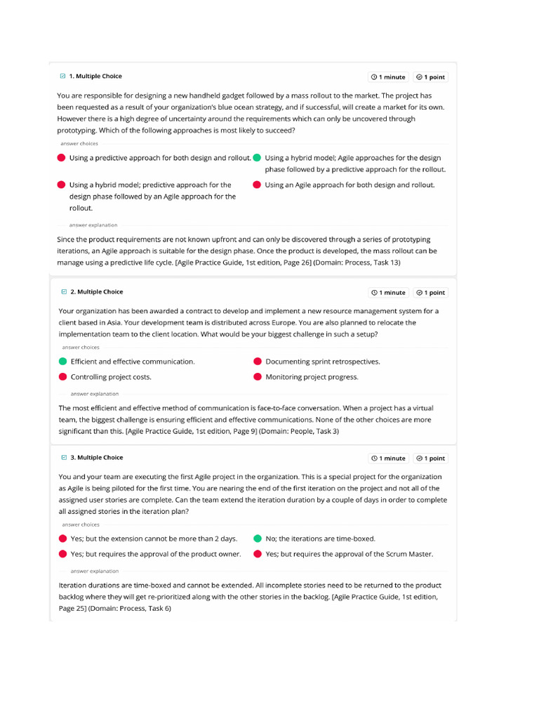 50 Questions Mock - Answers | PDF