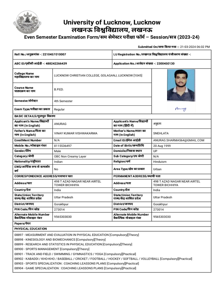 Luexamform 4 Thsem | PDF