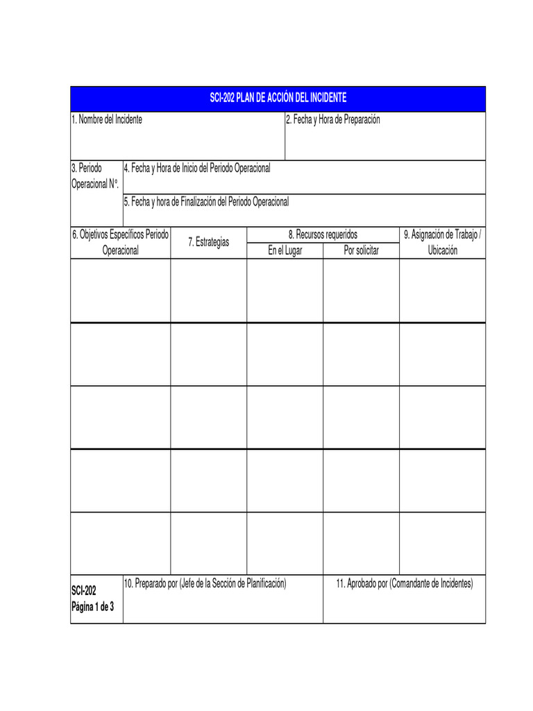 Sci-202 Plan Accion Incidente | PDF