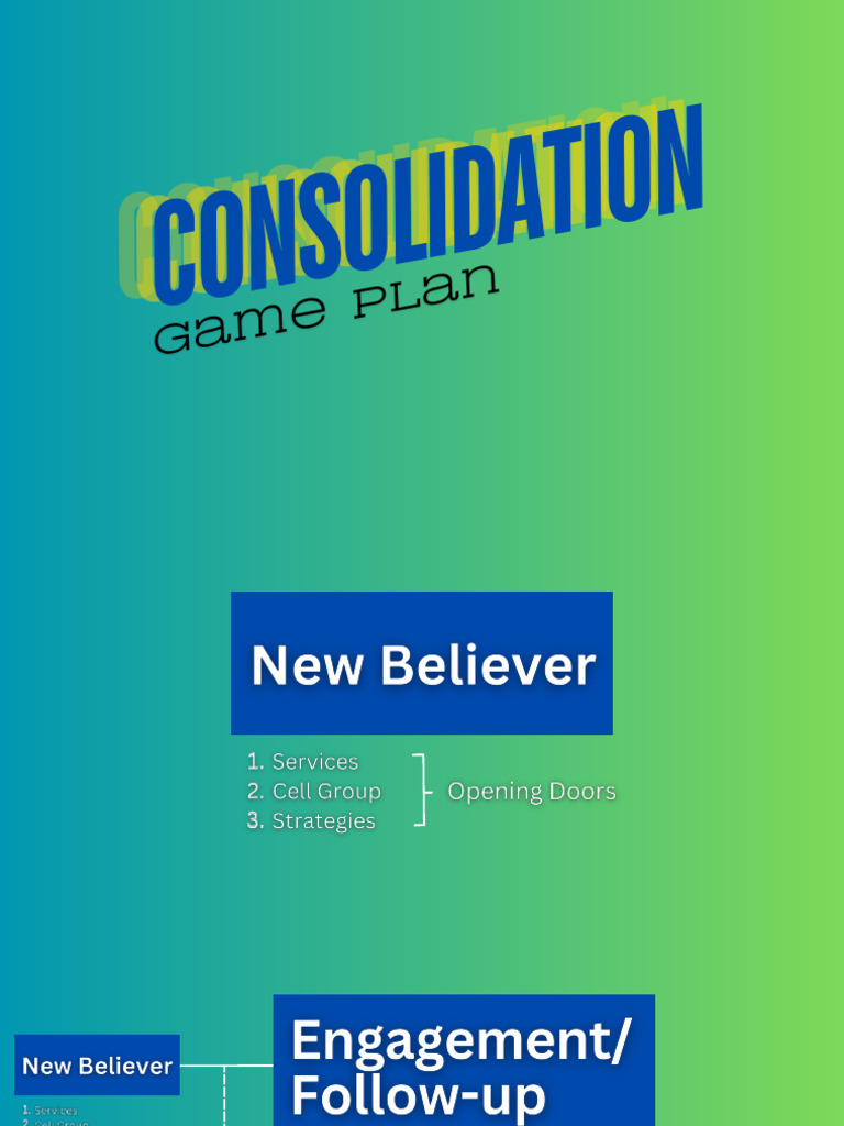 Consolidation Game Plan | PDF