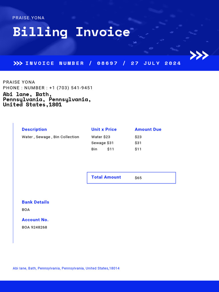 Blue Overlay Photo Header Billing Invoice - 20250308 - 221643 - 0000 | PDF