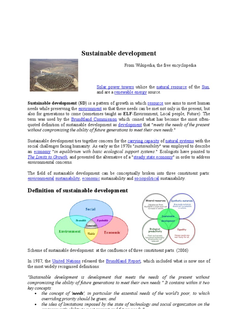 2 Sustainable Development Wikipedia | PDF | Sustainability | Crop Rotation