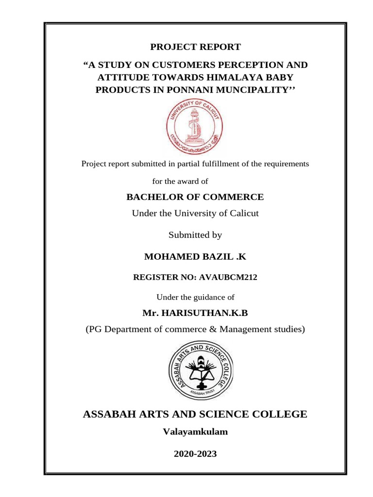 BAZIL (Project Final Draft) | PDF | Brand | Marketing