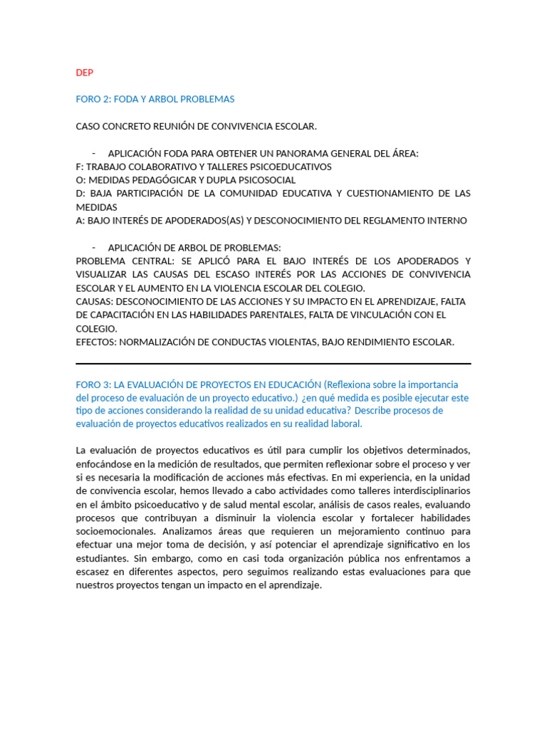 Foros Sem Ii Magister | PDF