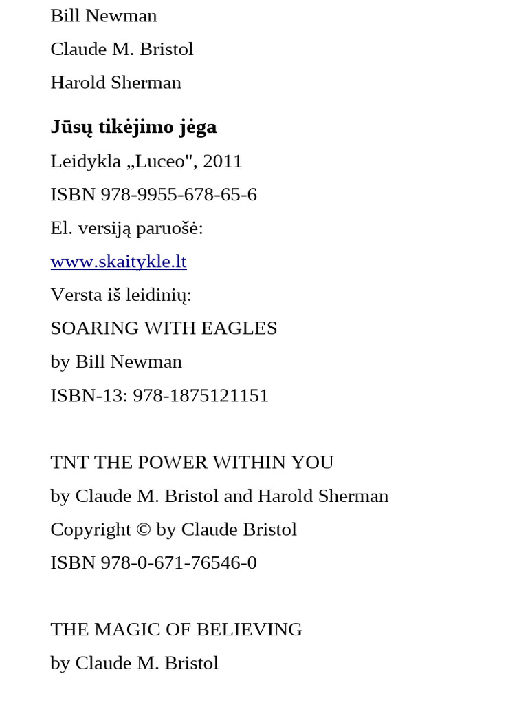 Bill - Newman. .Jusu - tikejimo.galia.2008.LT | PDF