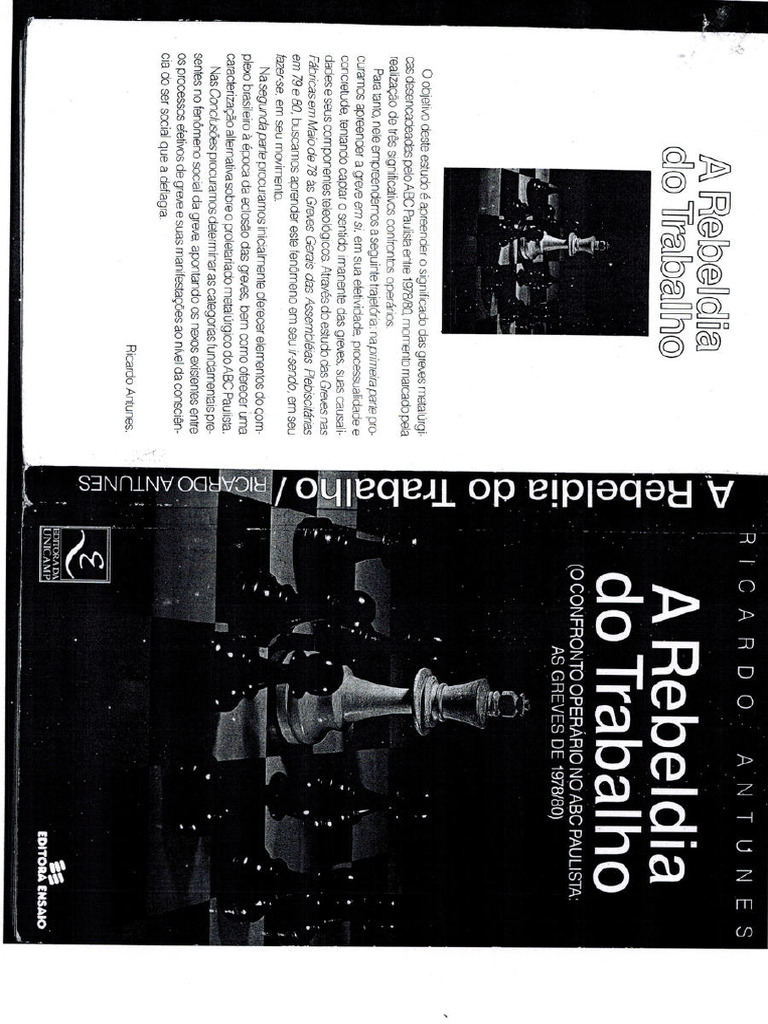 Pdfcoffee.com a Rebeldia Do Trabalho Ricardo Antunes PDF Free (1) | PDF