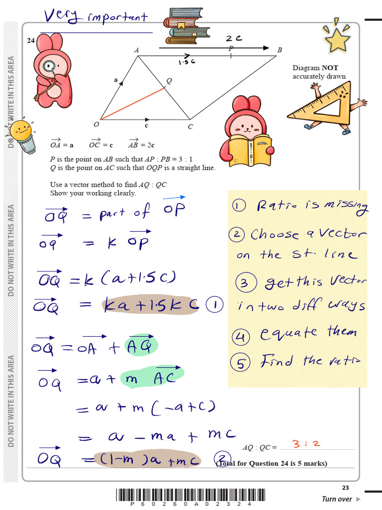 Vector Ratio Problem Solution | PDF