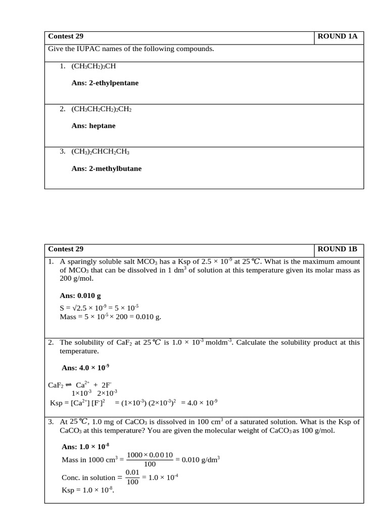 Contest 29-2020 (2) | PDF | Gases | Mole (Unit)