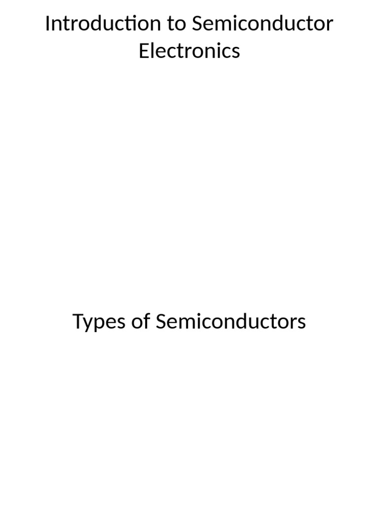 Semiconductor - Electronics Working Inner Computers | PDF