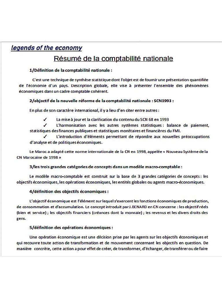 Comptabilité nationale-1 | PDF