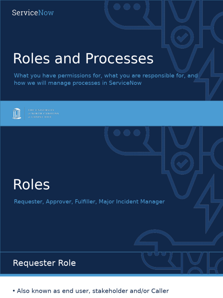 ServiceNow Roles and Processes Overview | PDF | Computing | Information Technology