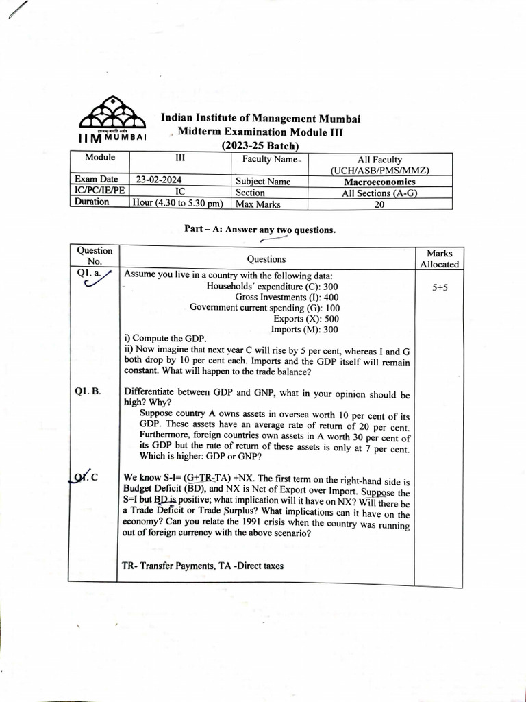 Mid Term Papers | PDF