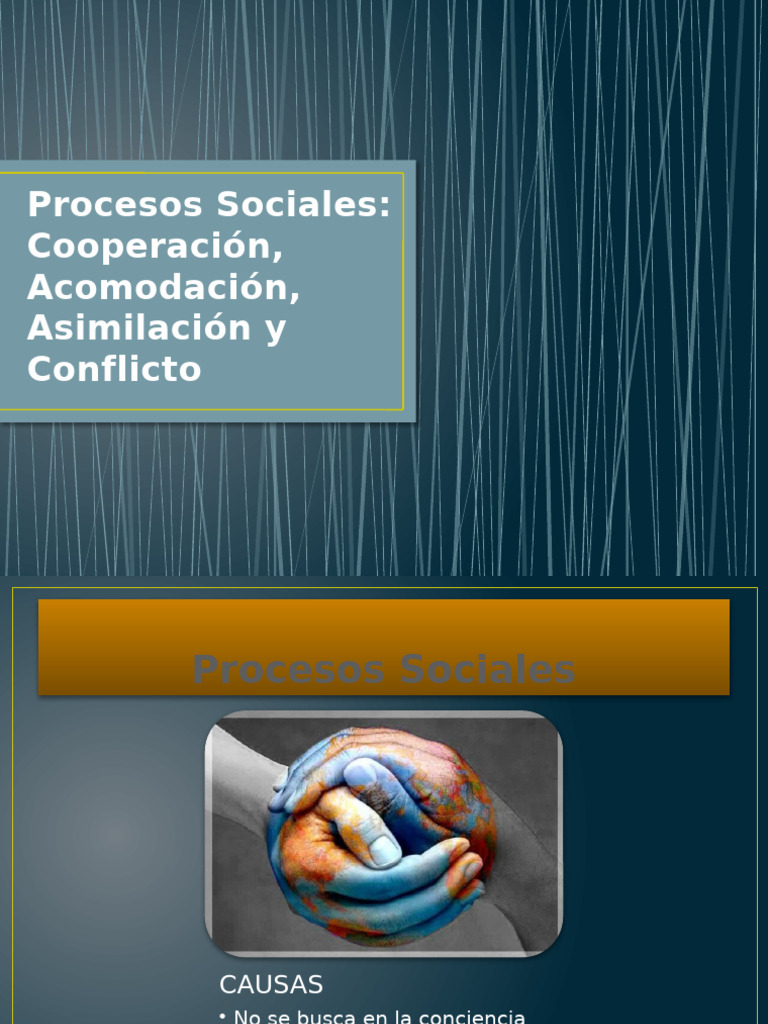 Procesos Sociales: Cooperación y Conflicto | PDF | Comportamiento ...