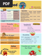 Menú y Precios de Frisby en Colombia | PDF