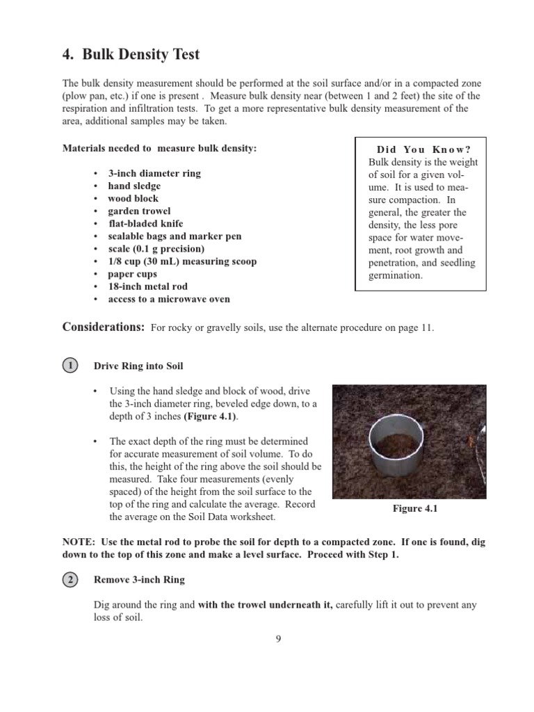 Bulk Density Testing Guide | PDF