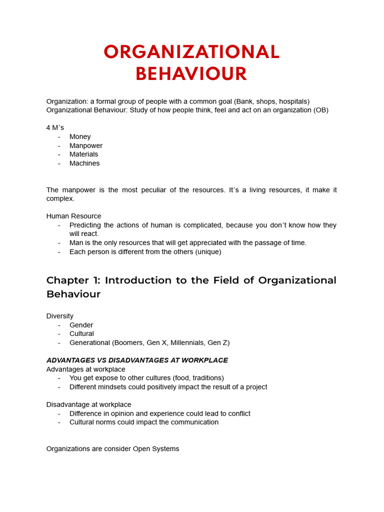 Understanding Organizational Behavior | PDF | Organizational Behavior ...