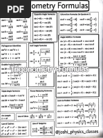Trigonometric Formulas Guide | PDF | Trigonometric Functions | Euclidean Plane Geometry