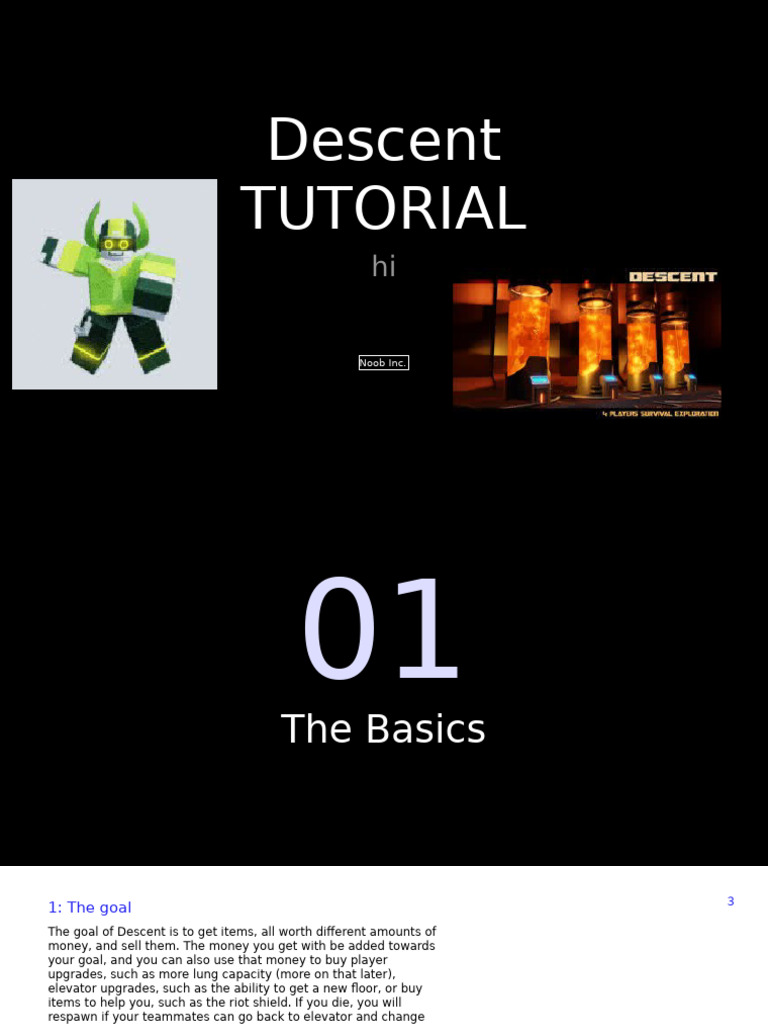 Descent Tutorial | PDF