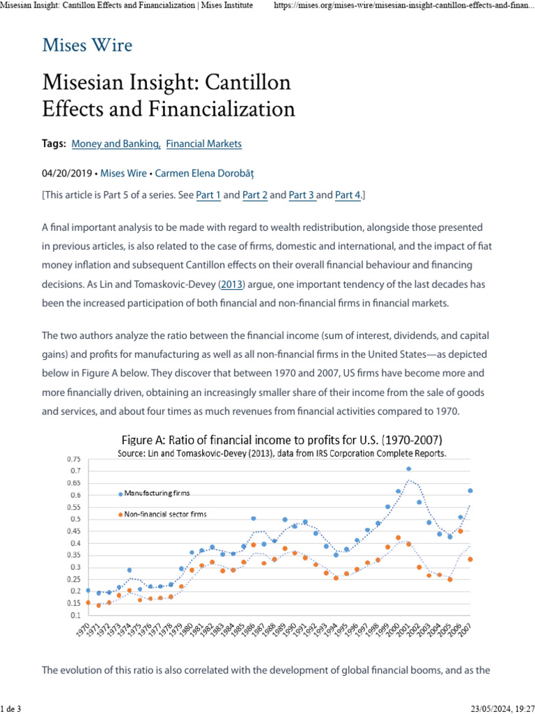 5.misesian Insight Cantillon Effects and Financialization Mises ...