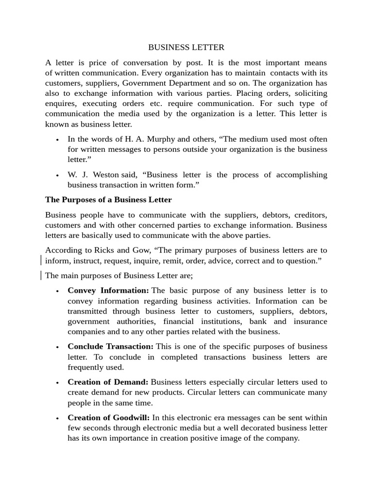 Essential Guide to Business Letters | PDF | Communication | Information