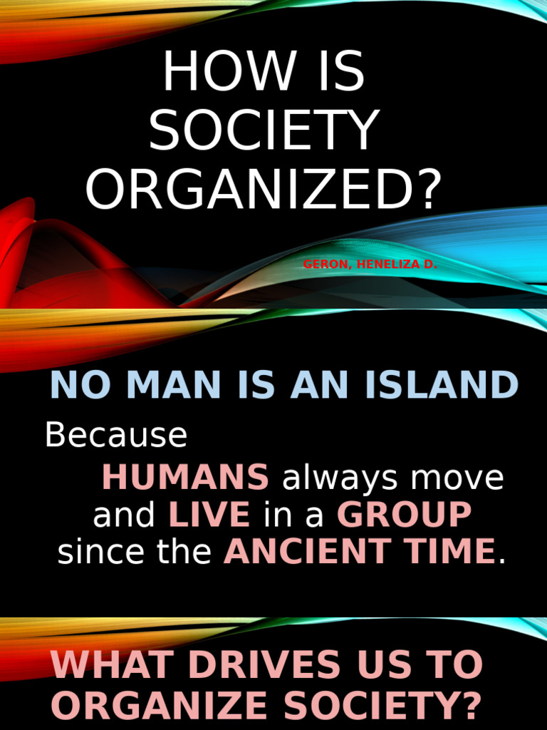 How Is Society Organized | PDF | Institution | Society
