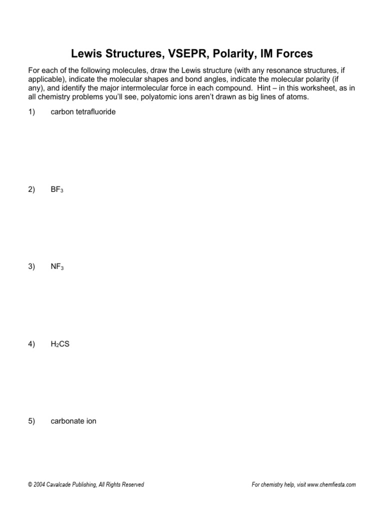 Lewis and Vsper Worksheet With Answers | PDF