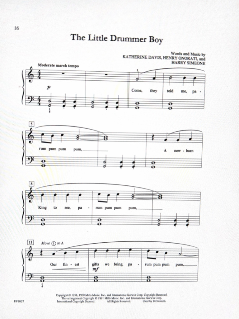 little drummer boy | PDF