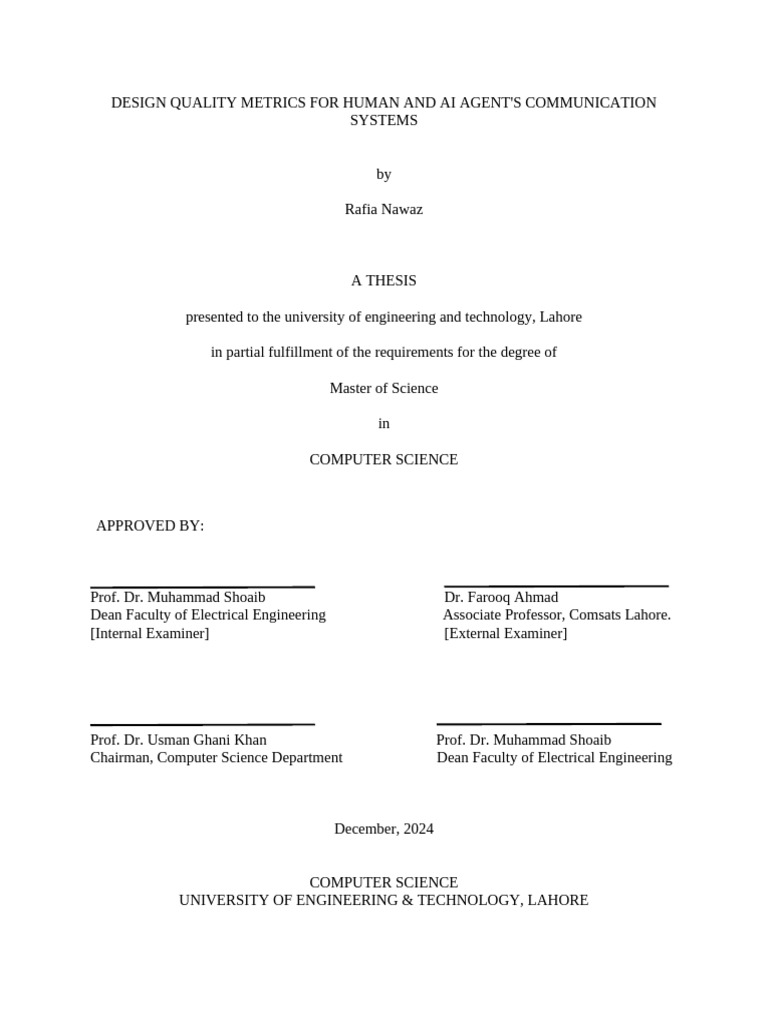 Sample Page For 5 Thesis Books (To Be Signed by External) | PDF